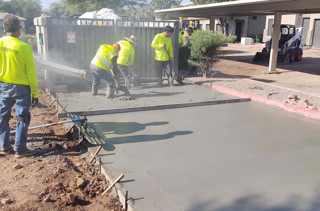 Concrete Dumpster Pad Installation in Phoenix, AZ | Copper State Pavement
