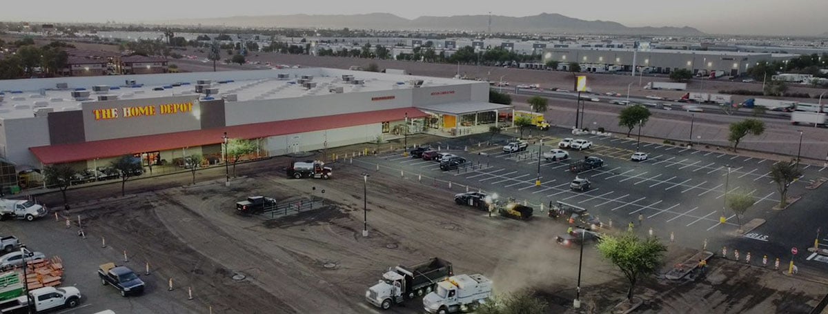 Home Depot Parking Lot Resurfacing in Phoenix, AZ