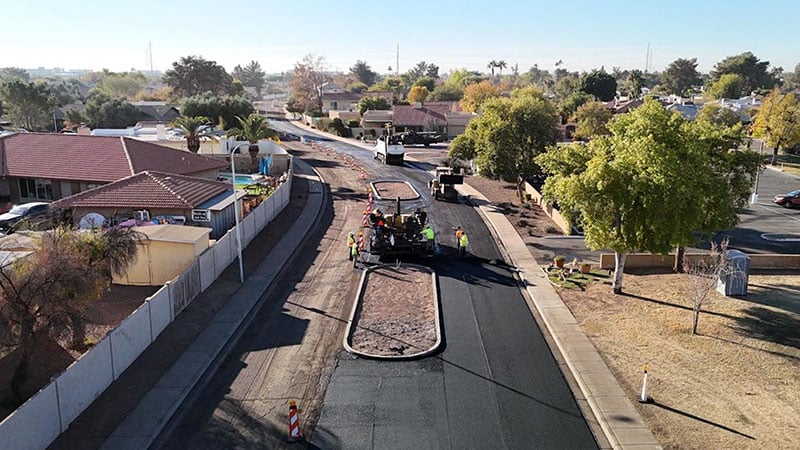 Guadalupe Road Asphalt Project for City of Tempe, AZ